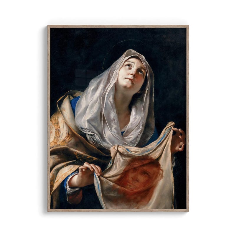 Saint Veronica Holy Face Print, Mattia Preti Religious Art G15 - Etsy