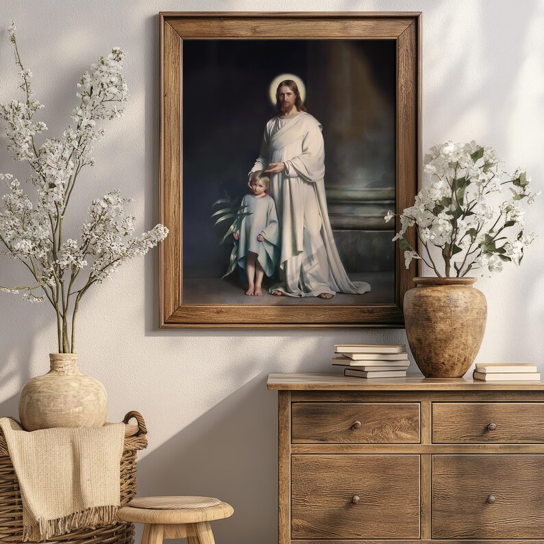 Christ Blessing the Little Child Print: Carl Bloch, Religious Wall Art ...