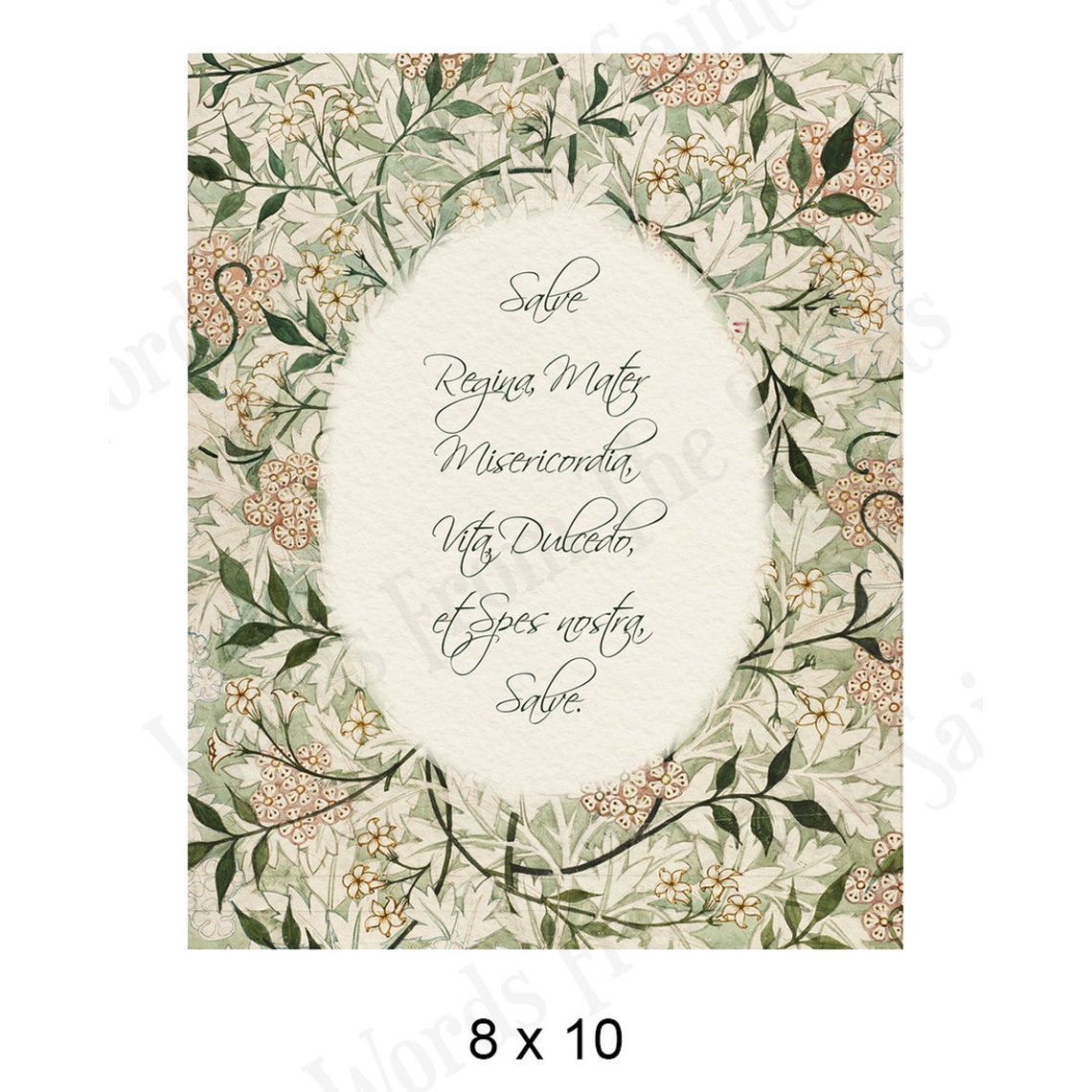Salve Regina Hail Holy Queen Mother of Mercy Catholic Religious Art ...