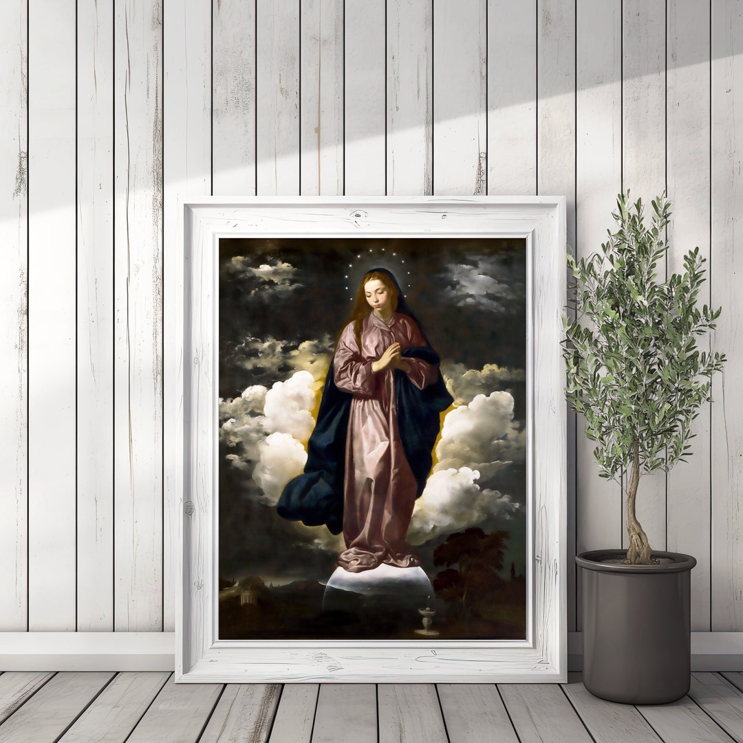 The Immaculate Conception Diego Velazquez Blessed Virgin Mary Catholic ...
