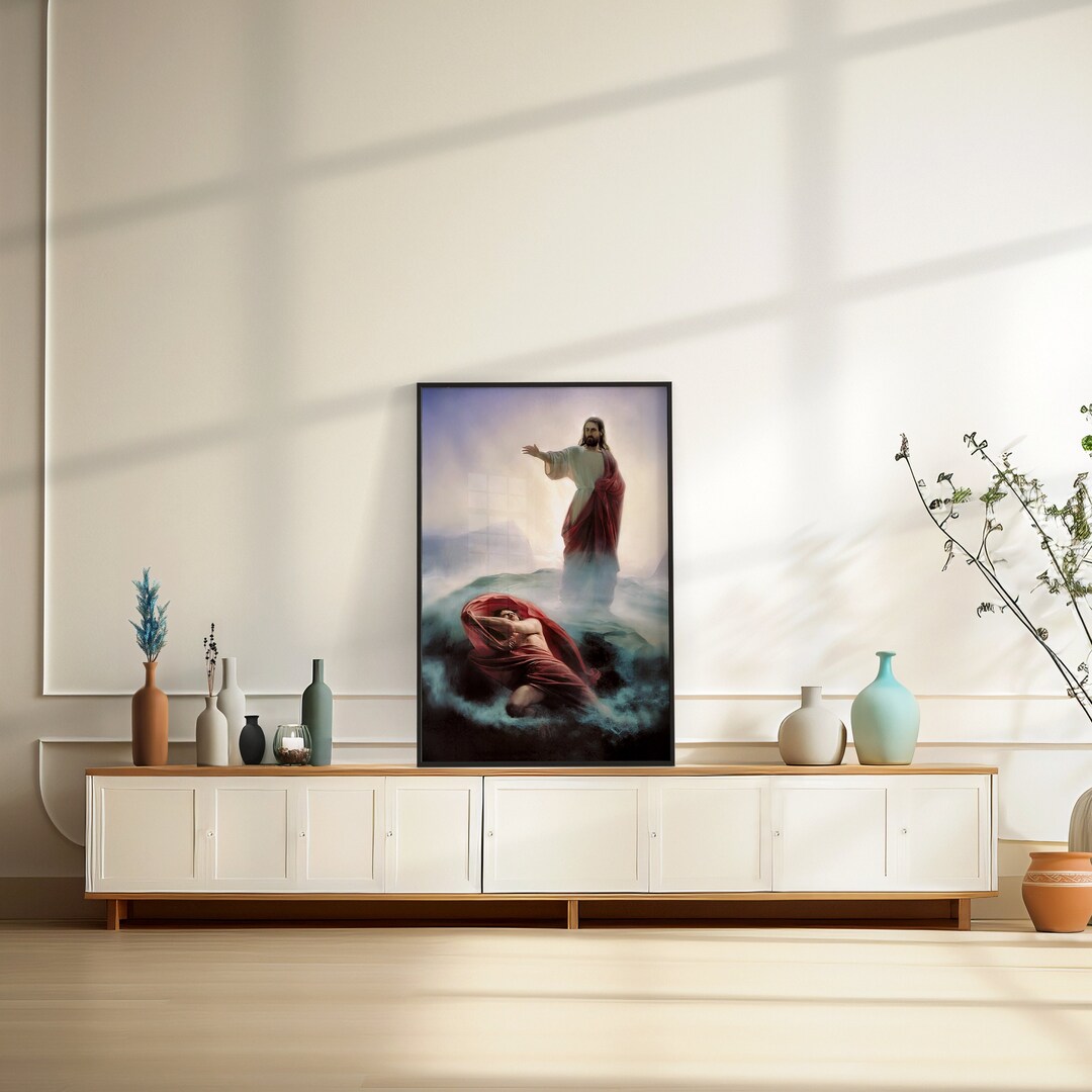 Denying Satan Carl Bloch Jesus Temptation in the Wilderness Begone ...