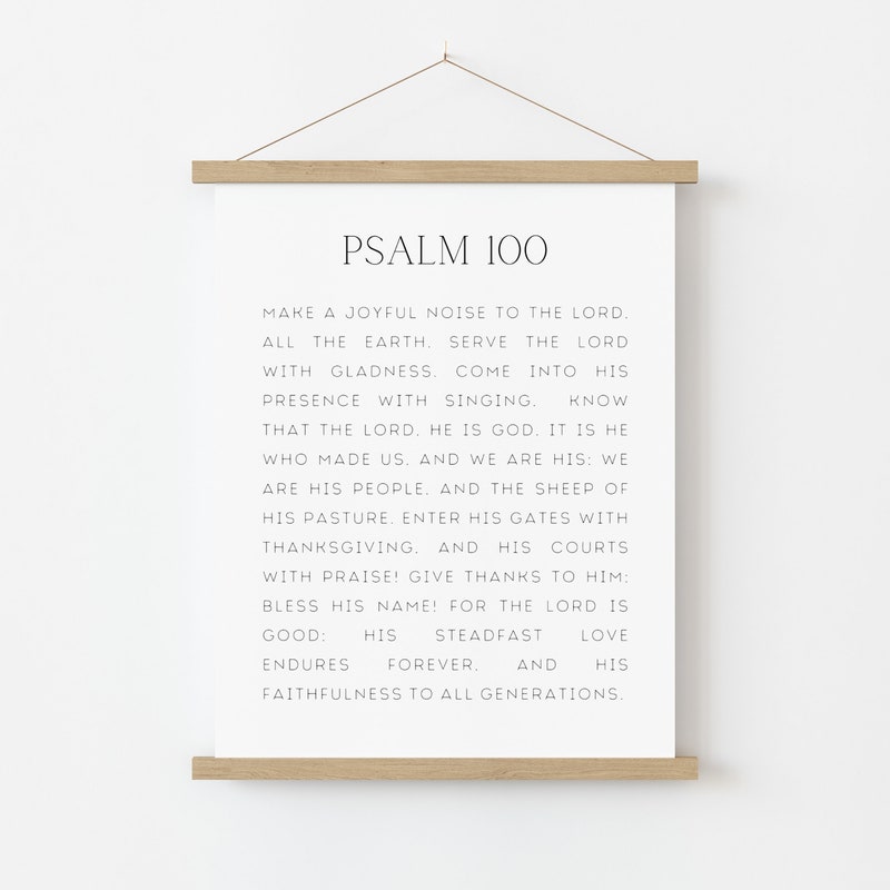 Psalm 100 - Etsy