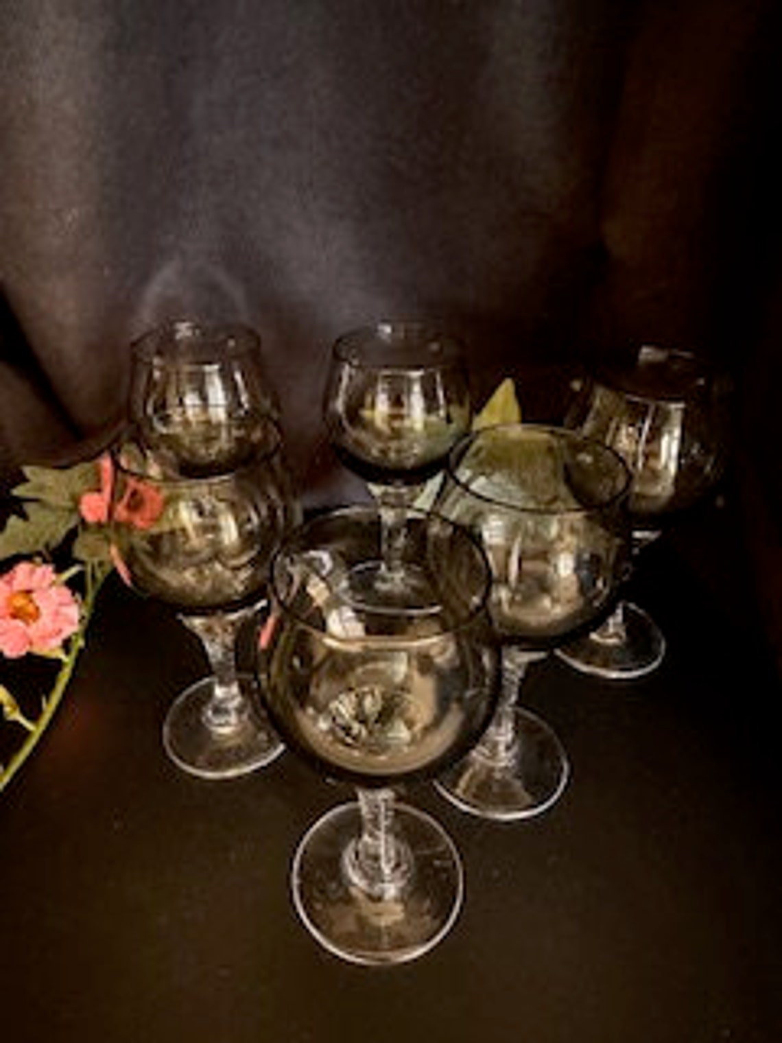 Sasaki Crystal Set of 6 Cordial Glasses; Vintage Glass, Vintage Crystal ...