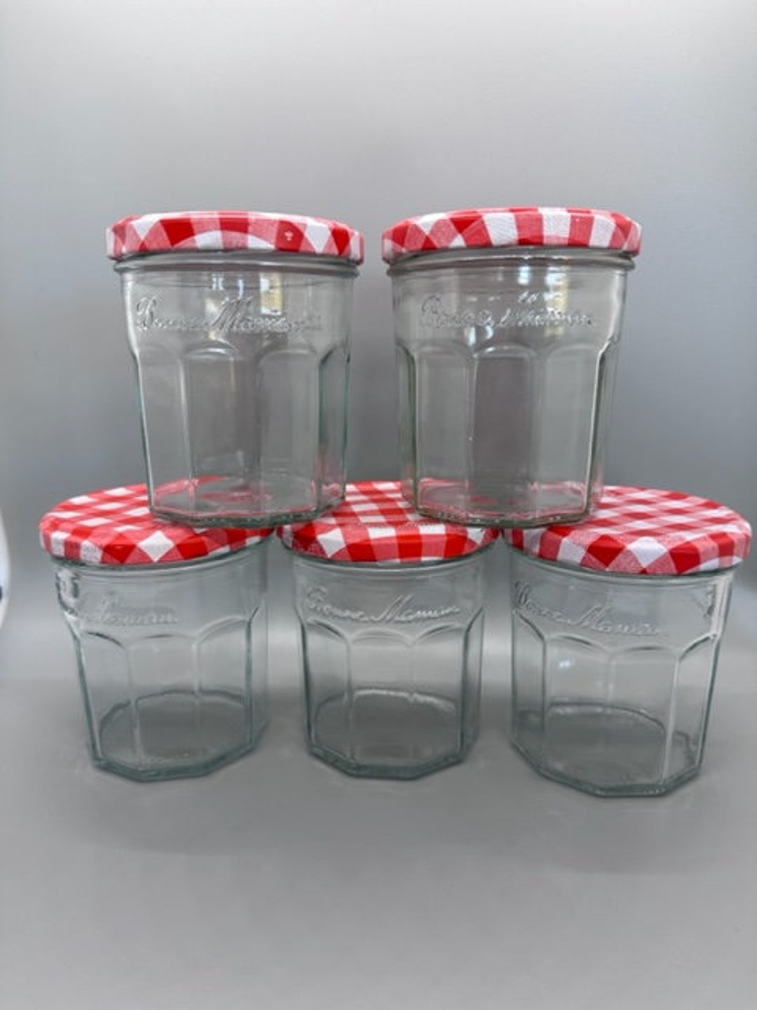 Bonne Maman 13 Oz Jam/jelly Jars Perfect for Storage of Buttons ...