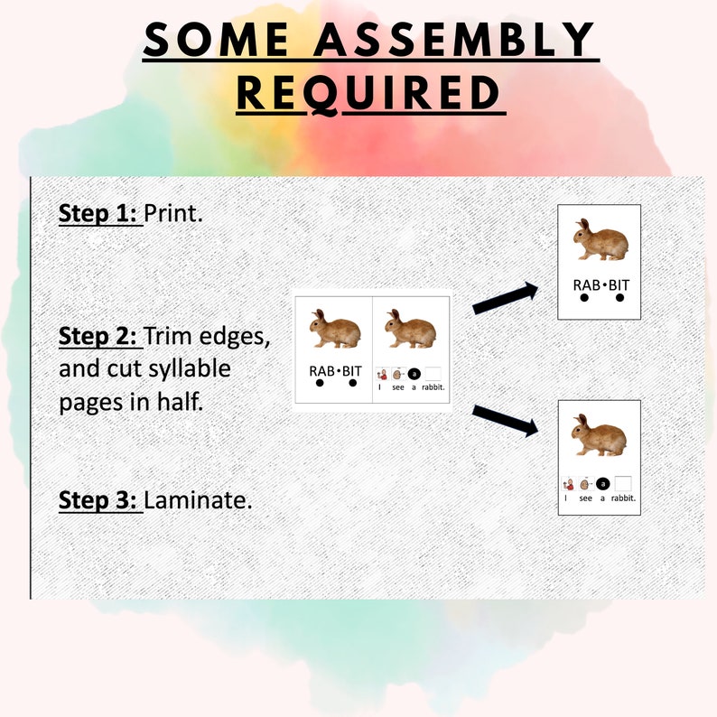 2 Syllable Terms: Interactive Book With REAL PICTURES - Etsy