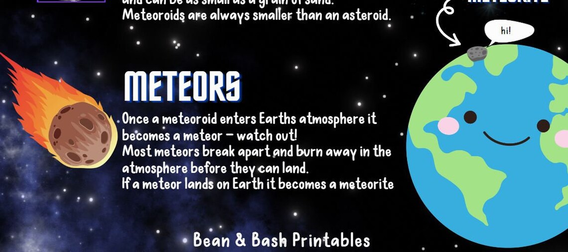 Lets Learn About Asteroids STEM Worksheet - Etsy