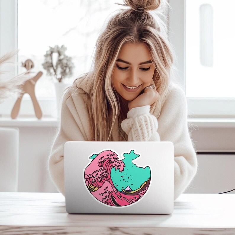 Artistic Tsunami Decal - Etsy