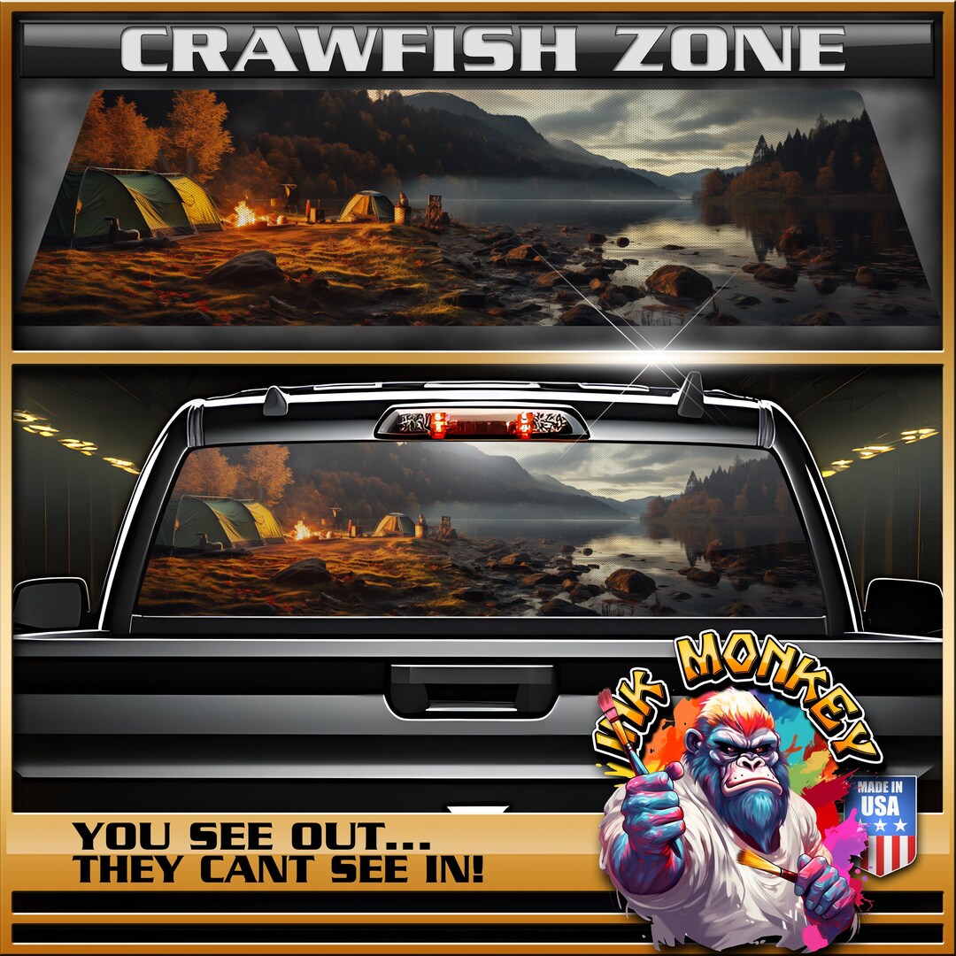 Crawfish Zone Truck Back Window Graphics Customizable - Etsy