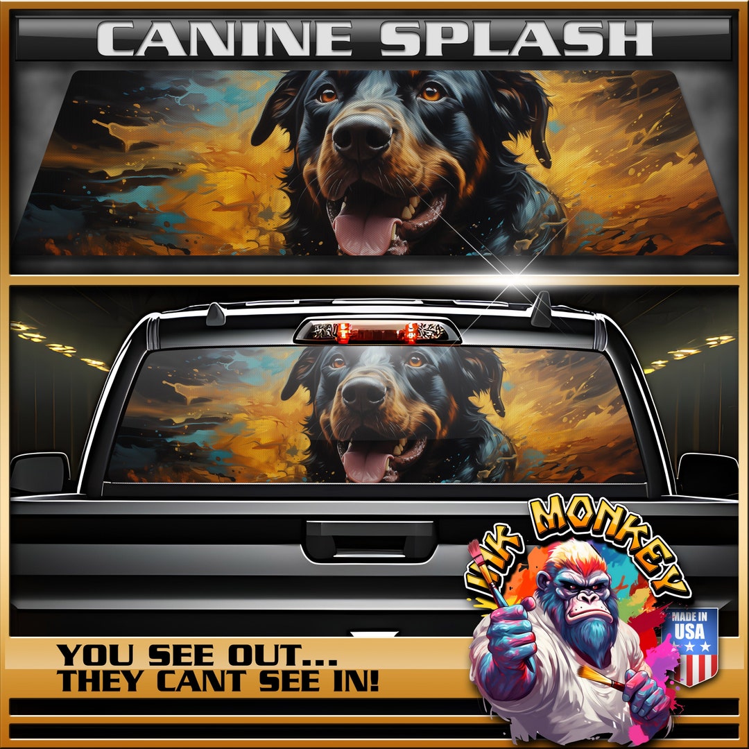 Canine Splash Truck Back Window Graphics - Etsy