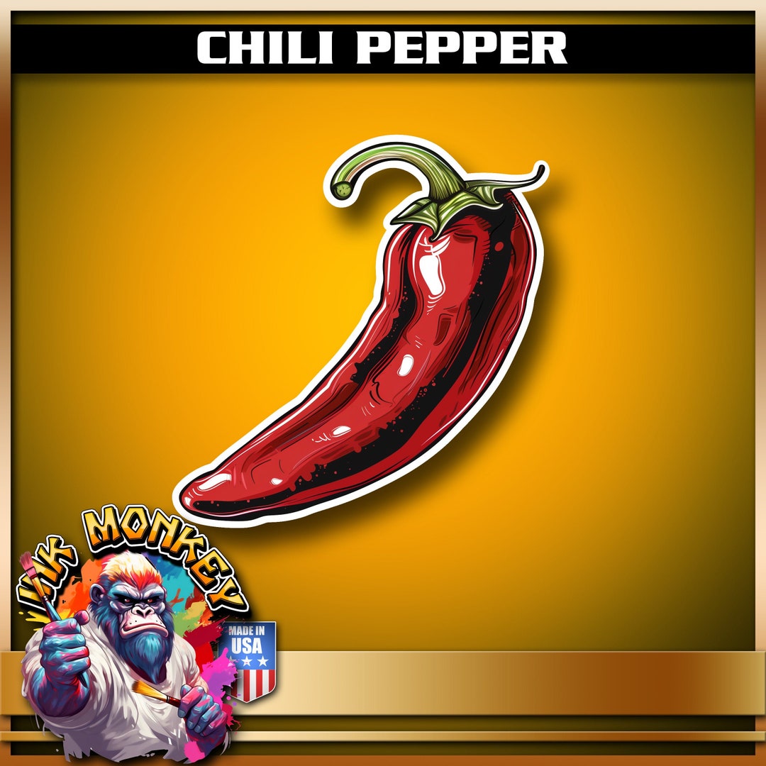 Chili Pepper Decal - Etsy