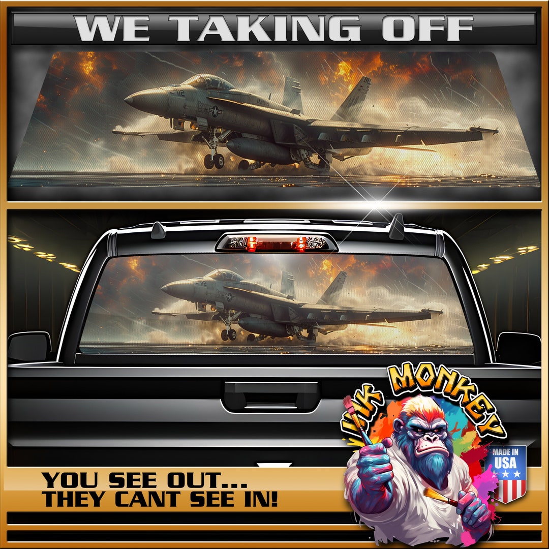 We Taking off - Truck Back Window Graphics - Customizable - Etsy
