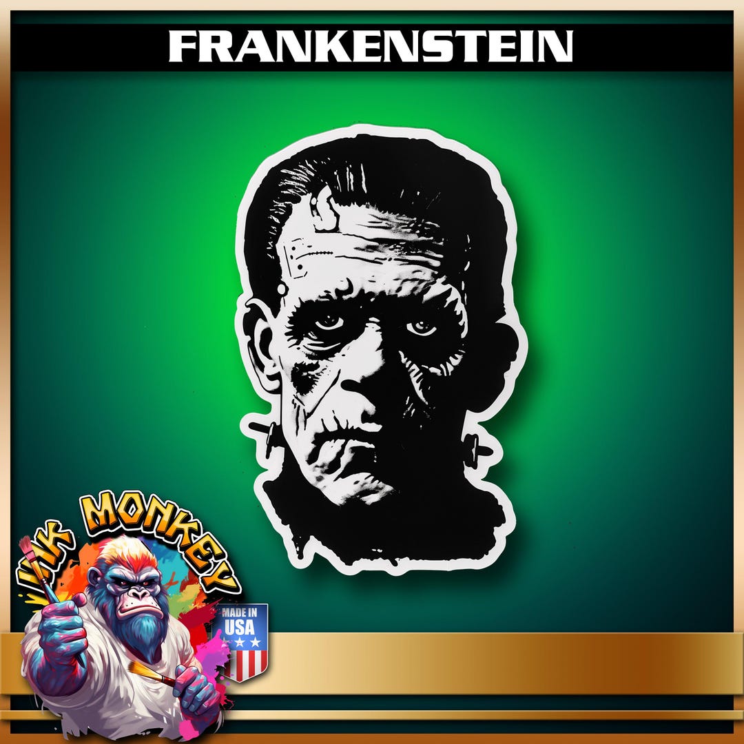 Frankenstein - Decal - Customizable - Etsy