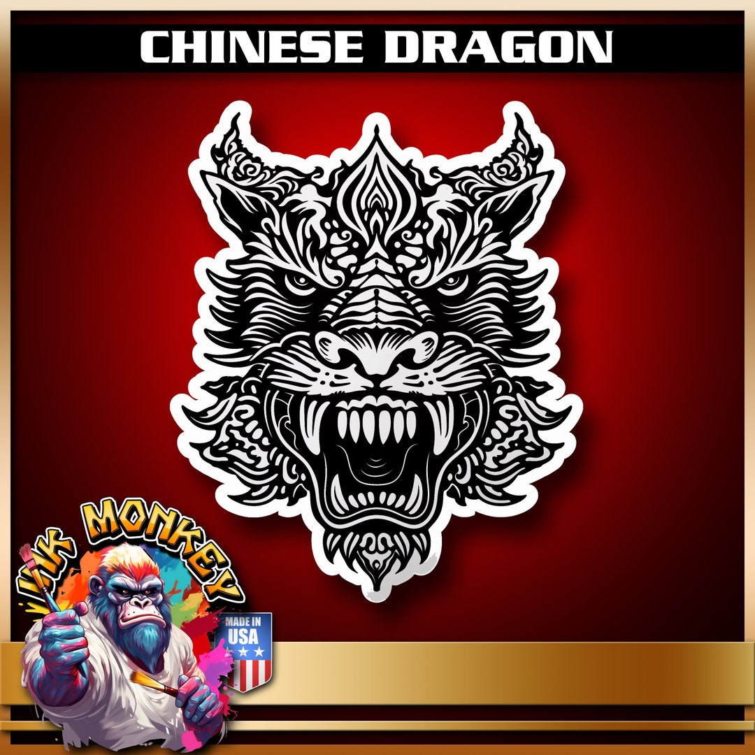 Chinese Dragon Decal - Etsy