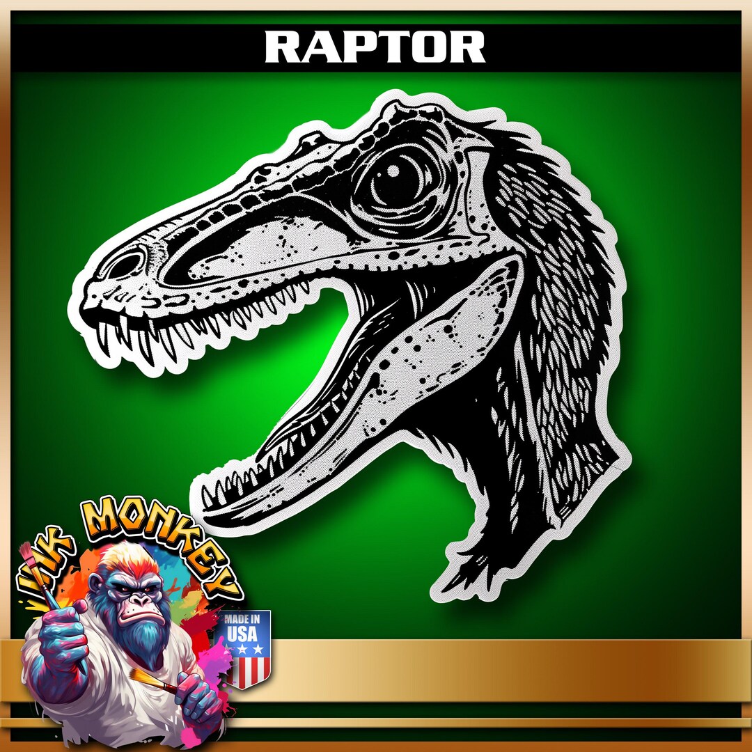 Raptor - Decal - Customizable - Etsy