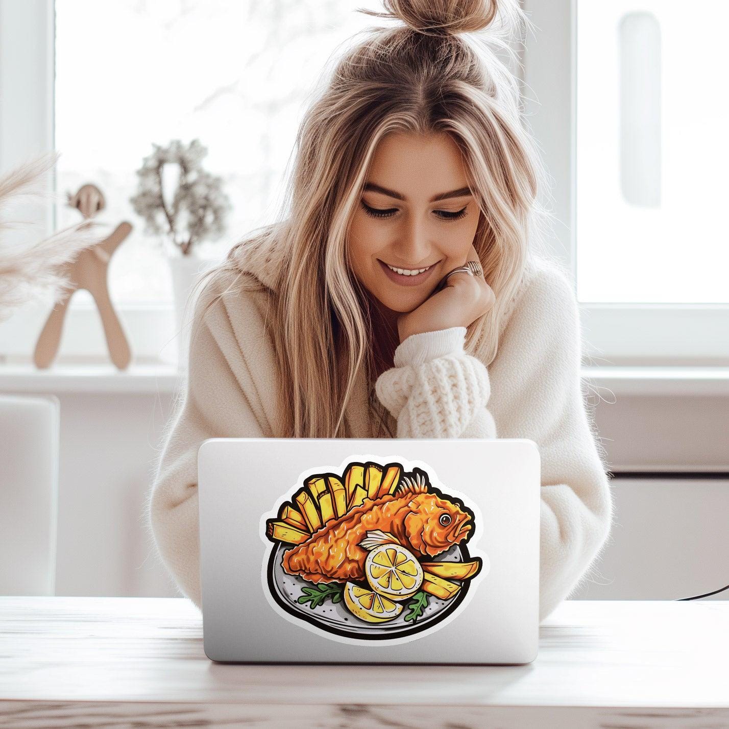 Fish & Chips Decal Customizable - Etsy