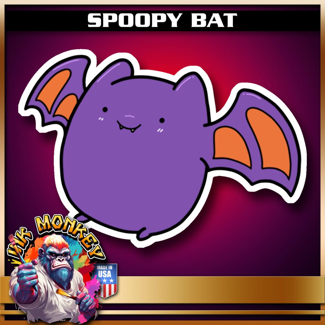 Spoopy Bat Decal - Etsy