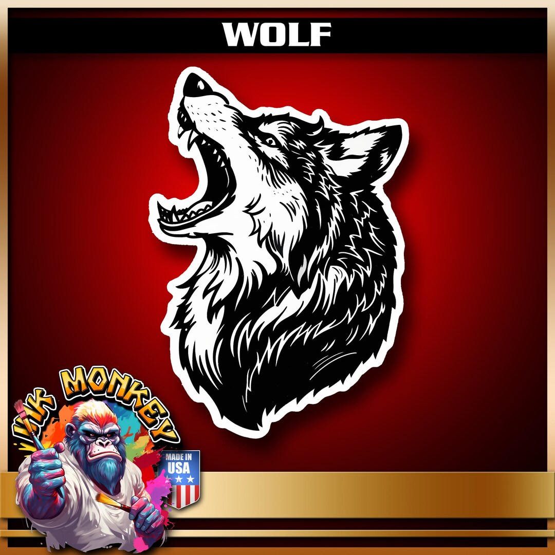 Wolf Decal - Etsy