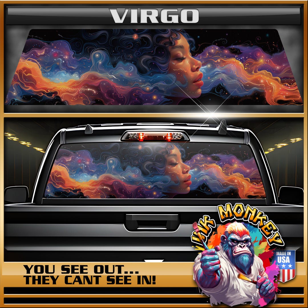 Virgo Truck Back Window Graphics Customizable - Etsy