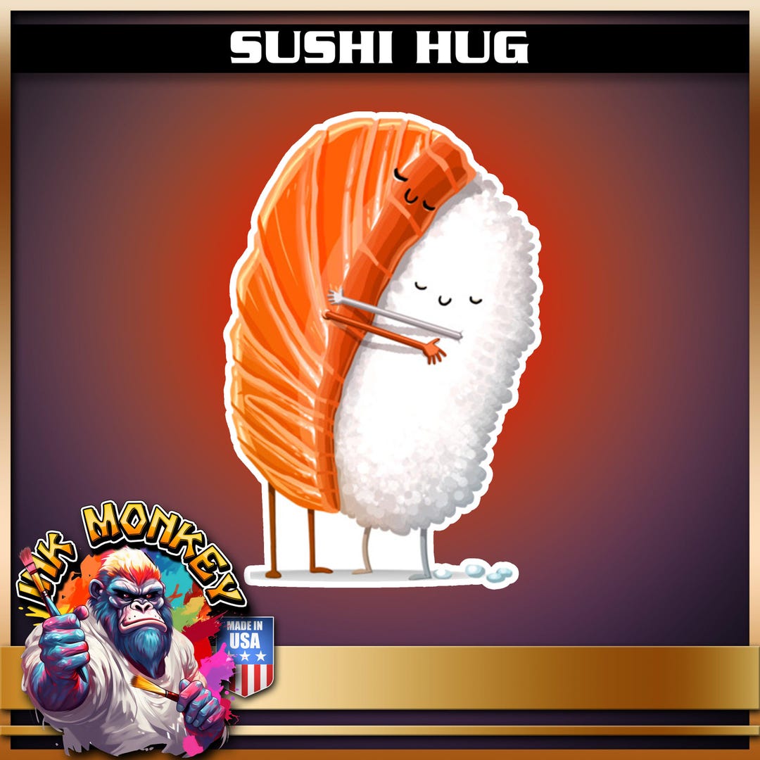 Sushi Hug Decal - Etsy