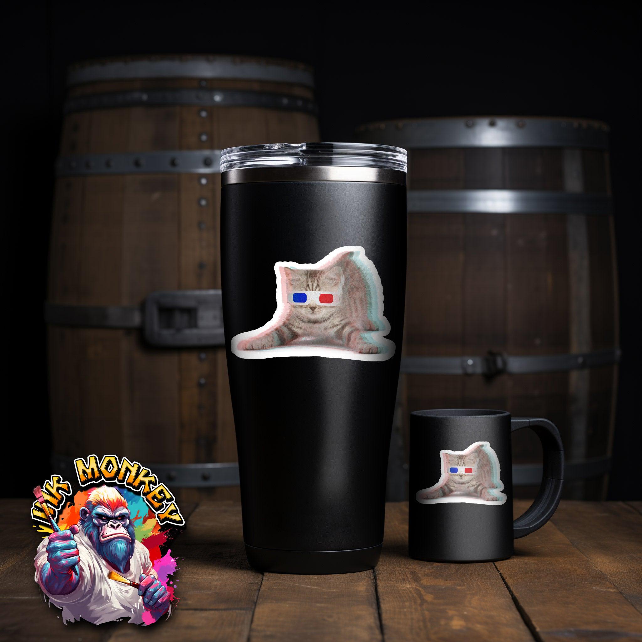 3D Kitty Cat Decal - Etsy