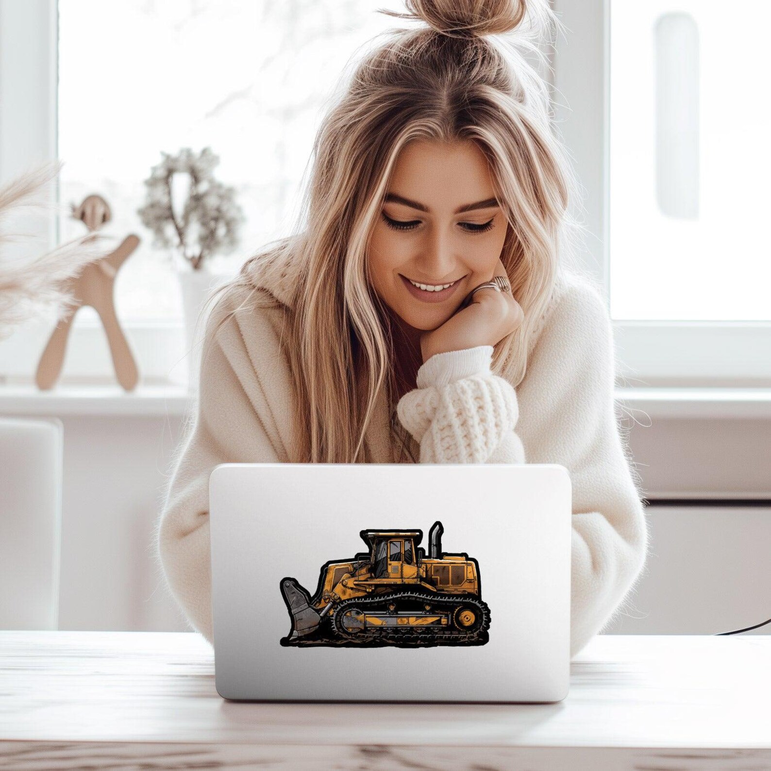 Bulldozer Decal - Etsy