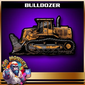 Bulldozer Decal - Etsy