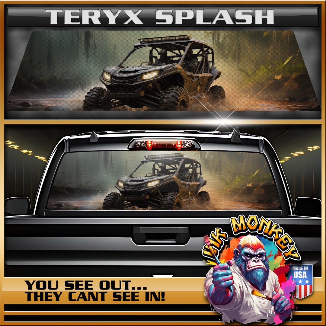 Teryx Splash - Truck Back Window Graphics - Customizable - Etsy