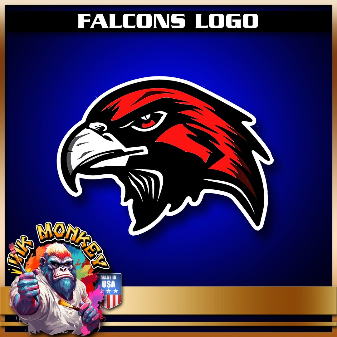 Falcons Logo - Decal - Customizable - Etsy