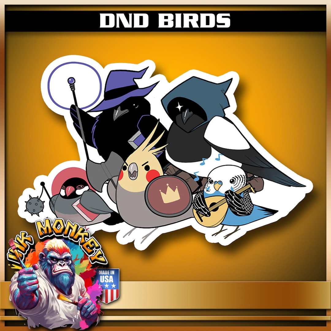 Dnd Birds Decal - Etsy