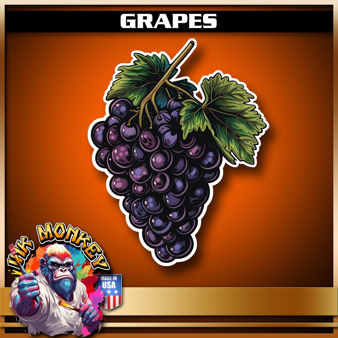 Grapes Decal Customizable - Etsy