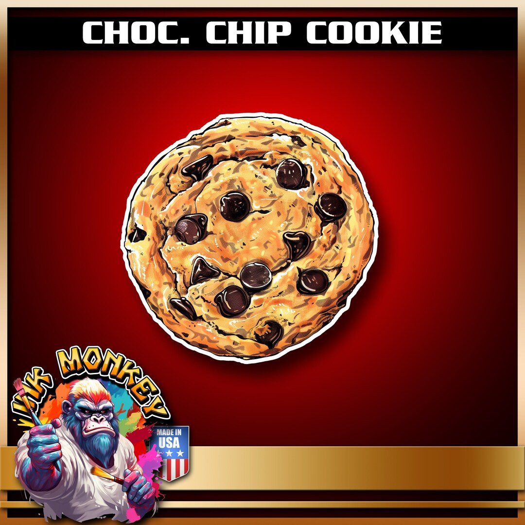 Choc. Chip Cookie - Decal - Etsy