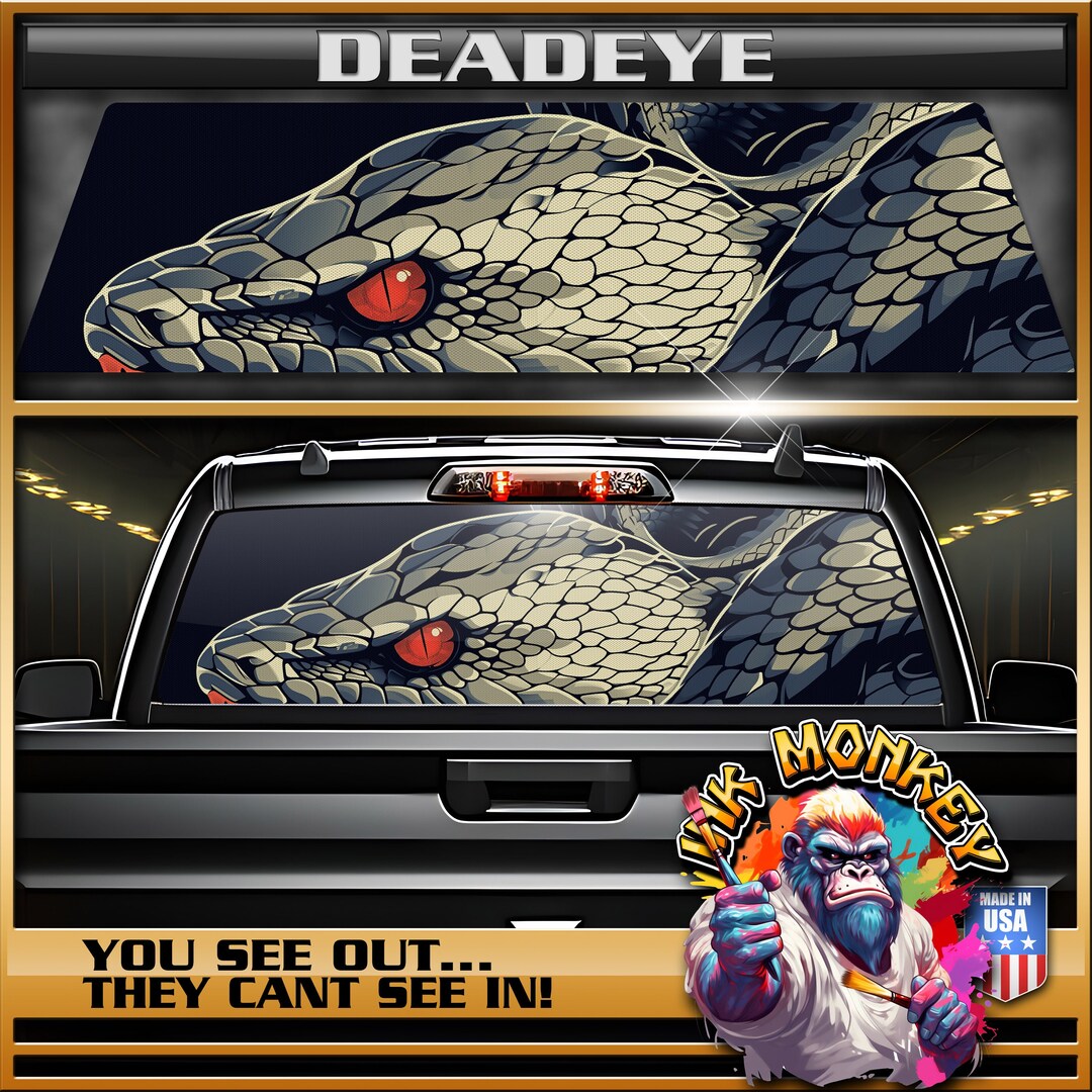 Deadeye Dragon - Truck Back Window Graphics - Etsy