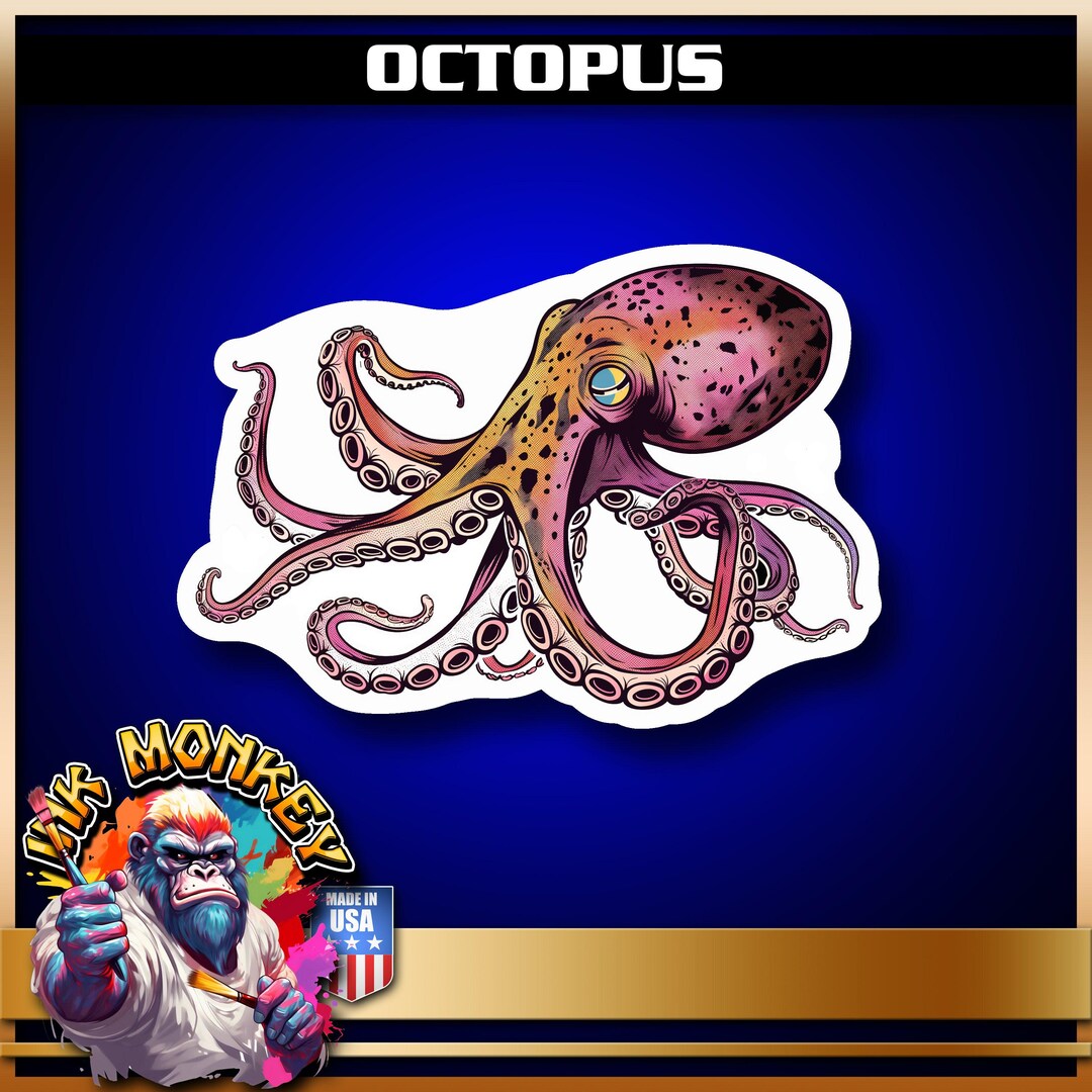 Octopus - Decal - Etsy