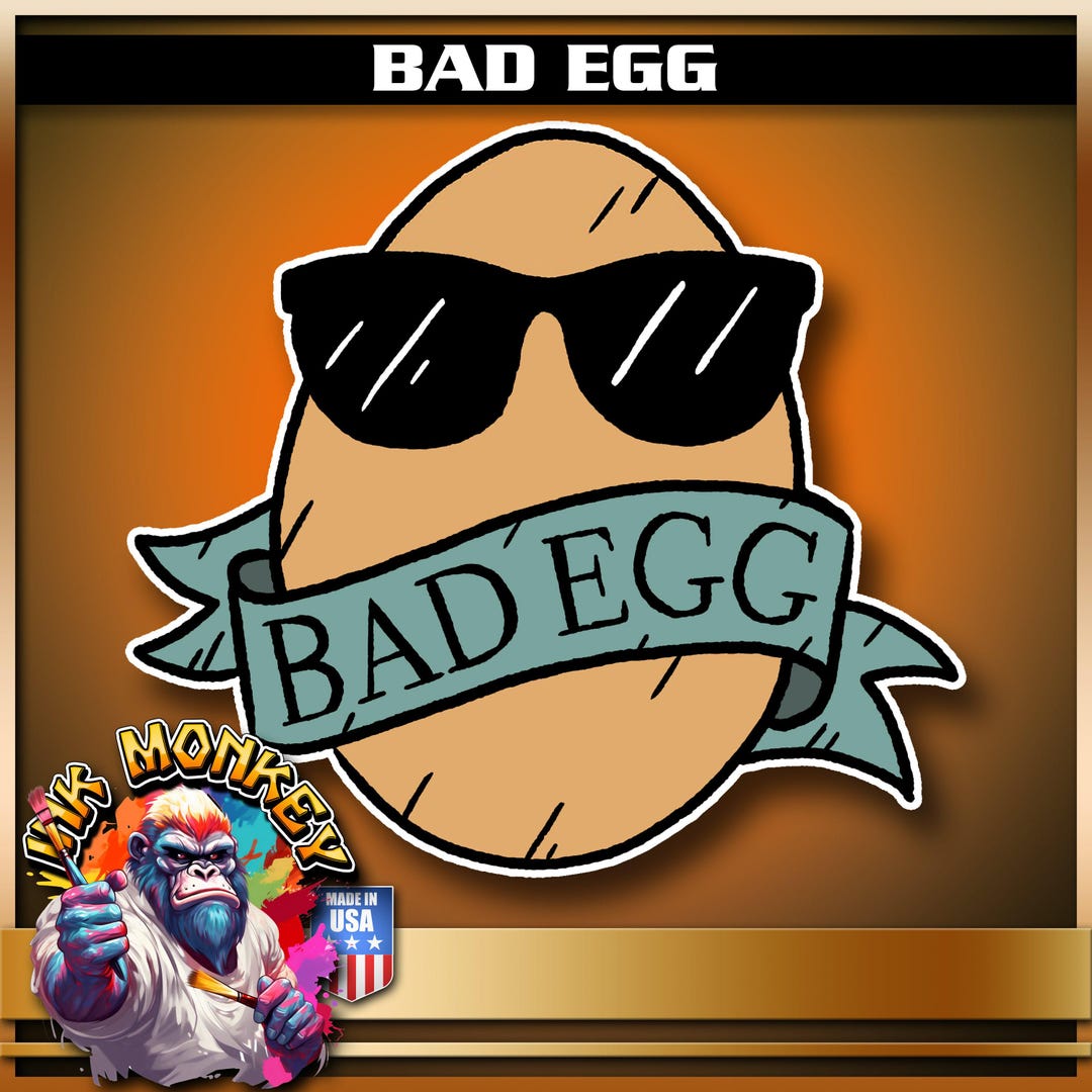 Bad Egg Decal - Etsy