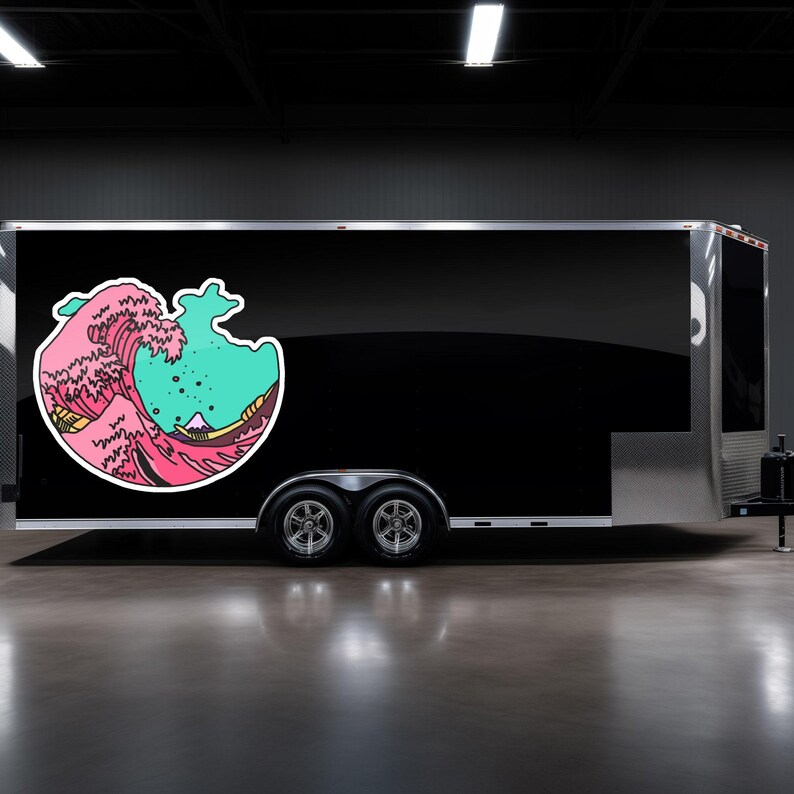 Artistic Tsunami Decal - Etsy