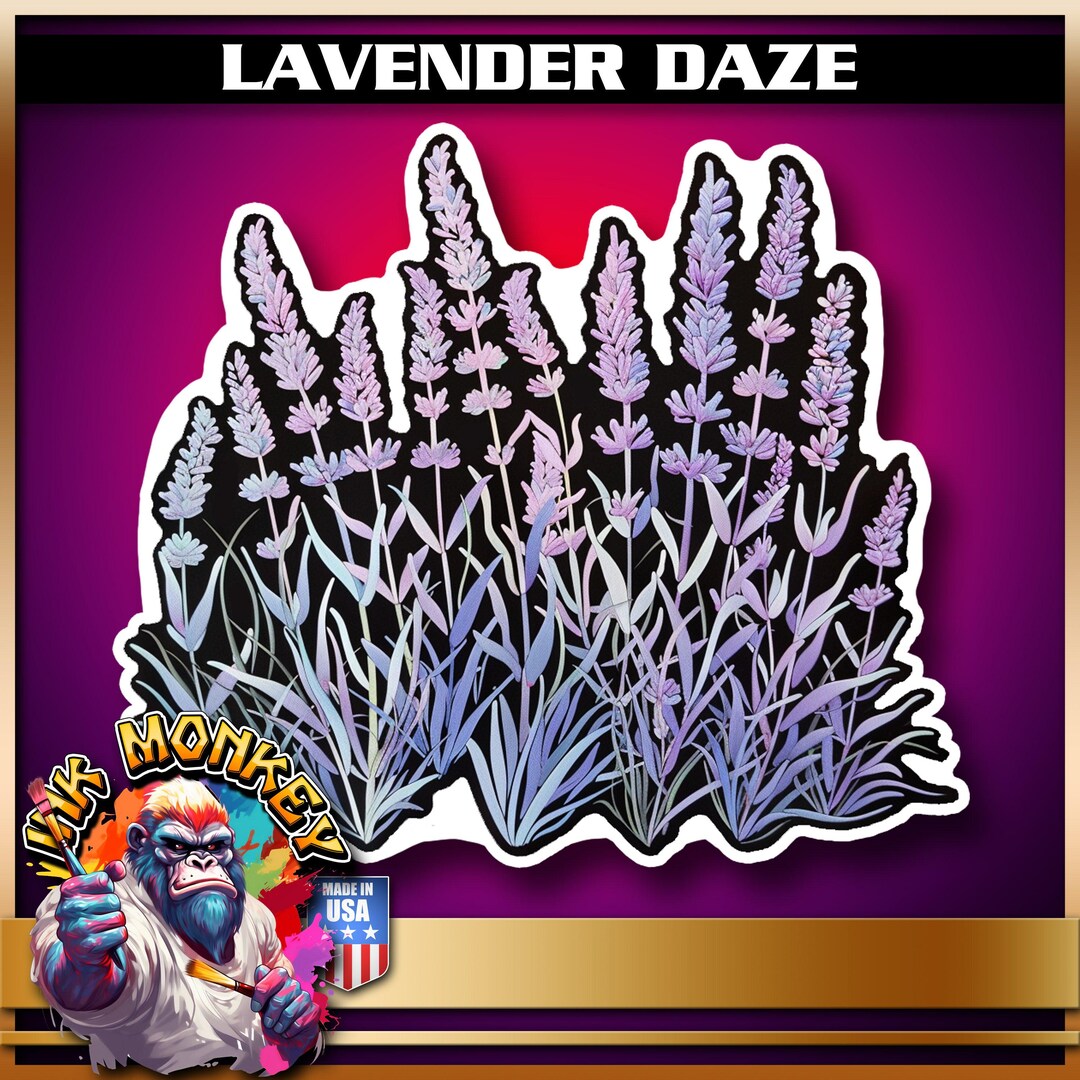 Lavender Daze Decal - Etsy