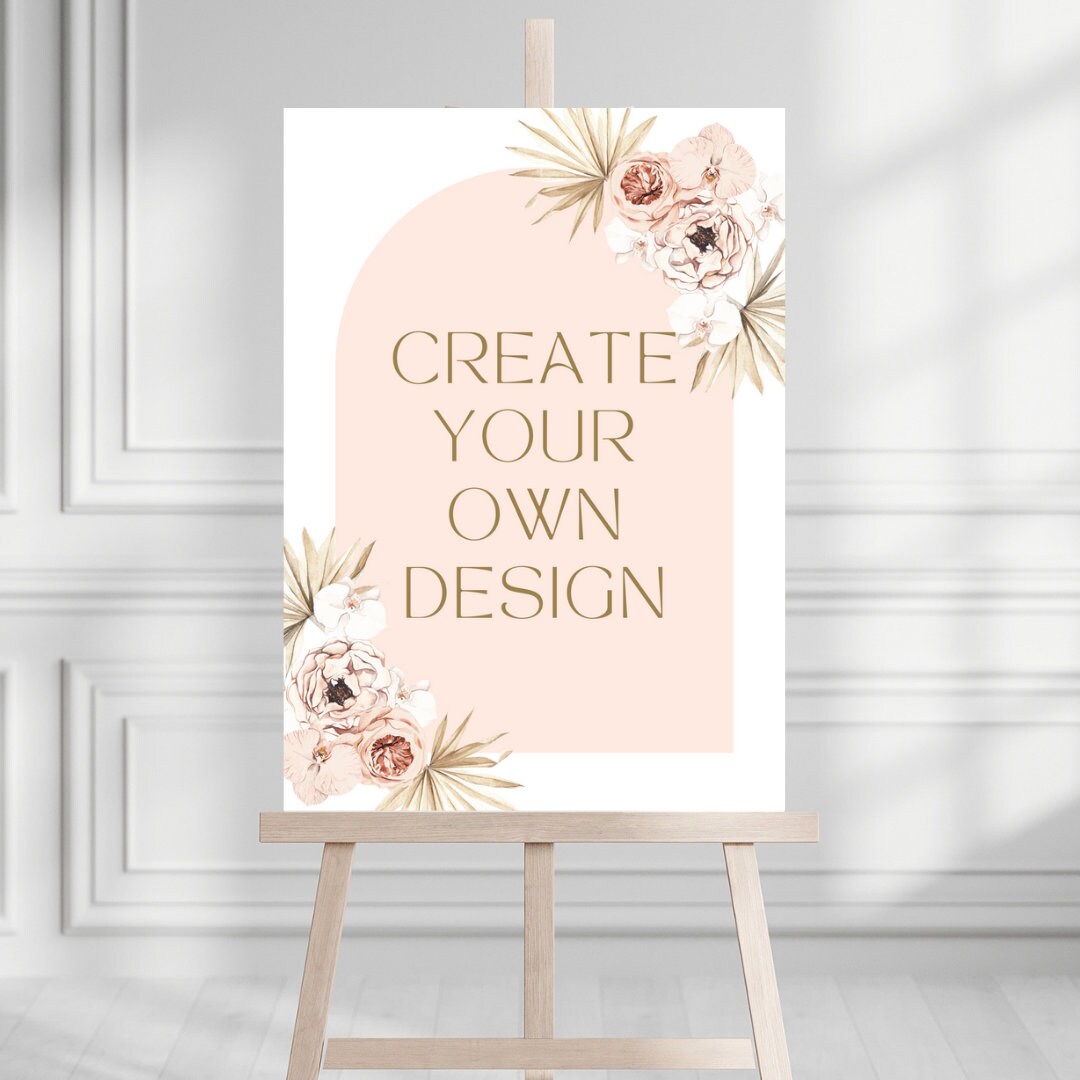 Custom Digital Welcome Sign, Done for You Service, Bespoke Invitation ...