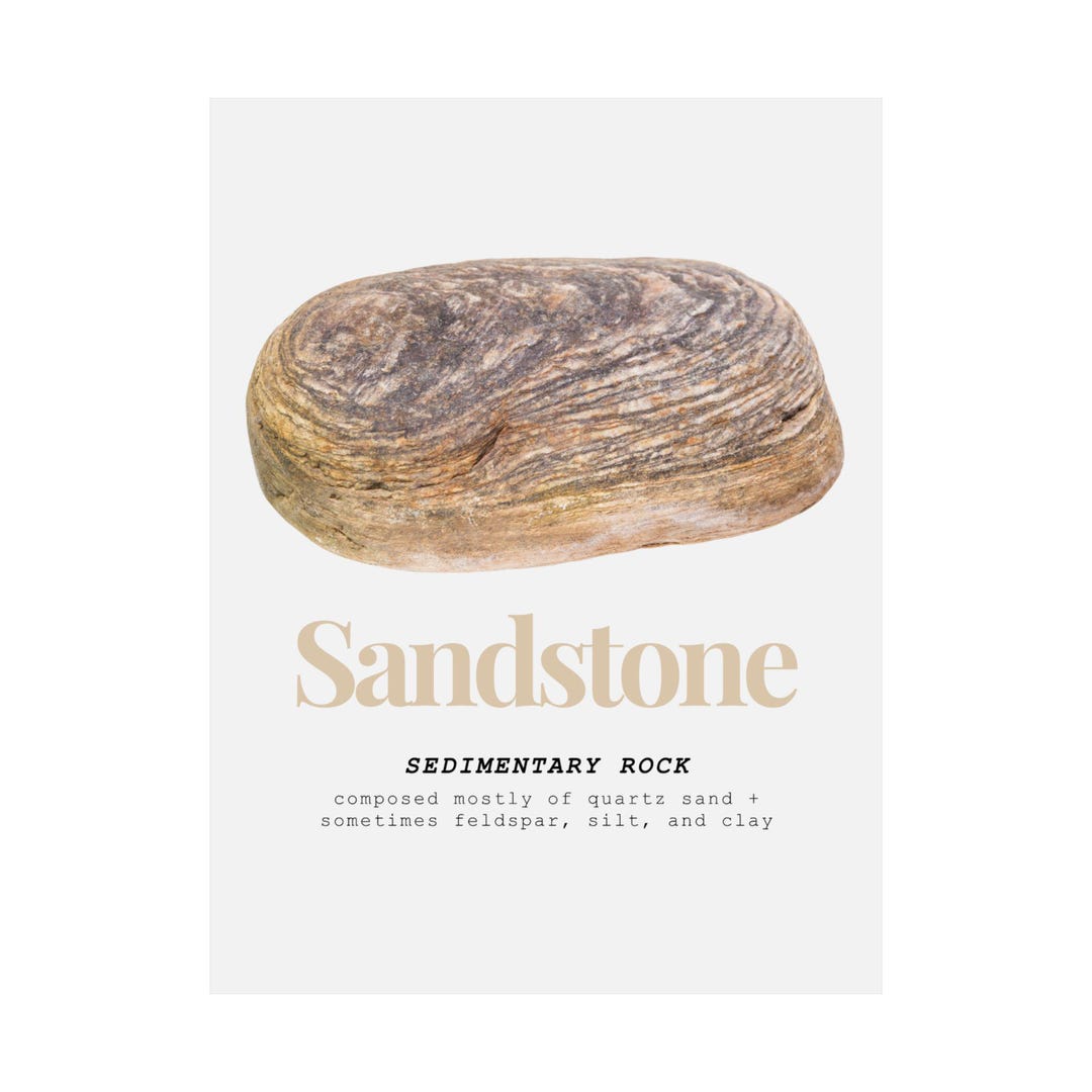 Sandstone Sedimentary Rock Scientific Matte Poster - Etsy