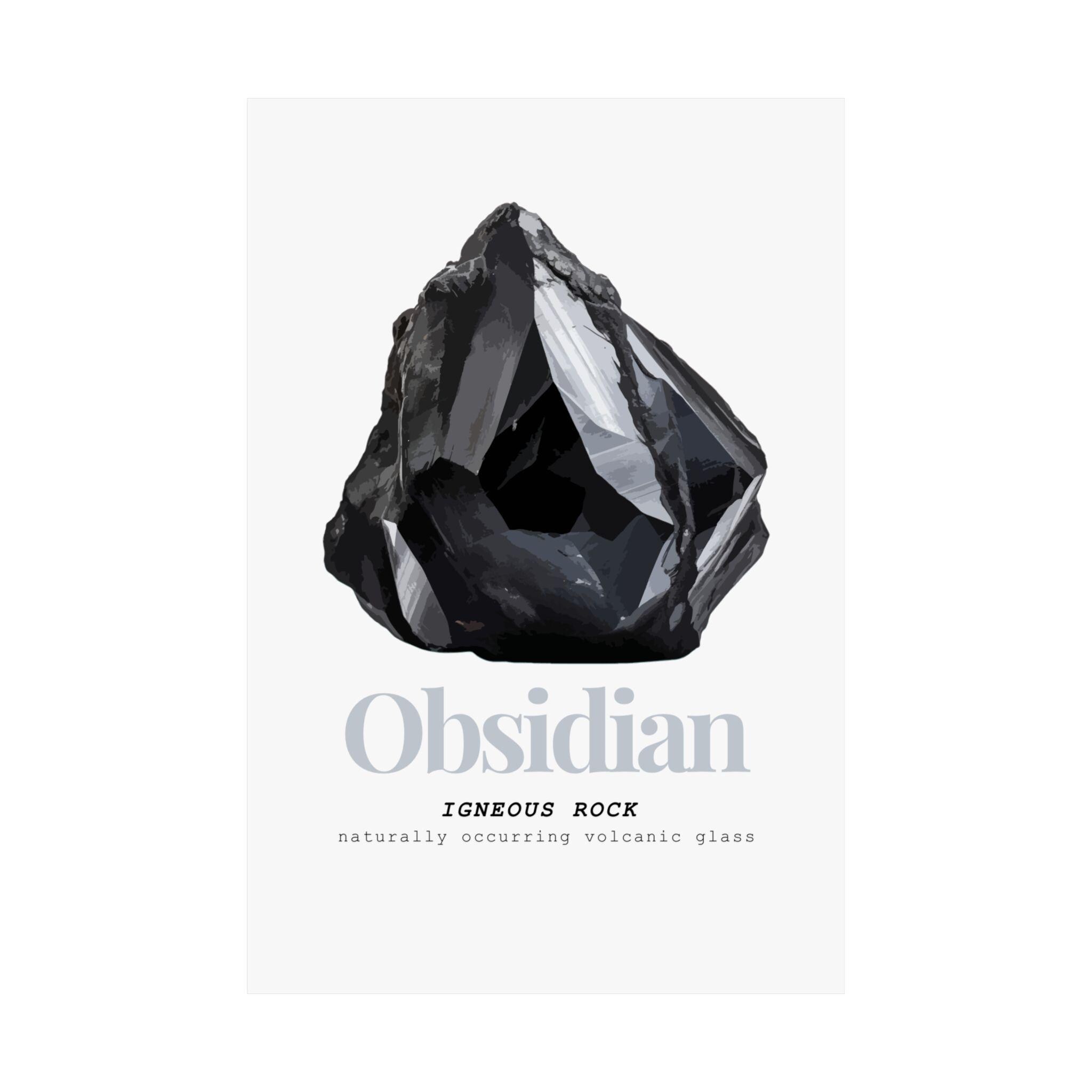 Obsidian Matte Poster - Etsy