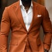 Men Two Piece Rust Colored Suit, Custom Made Rust Wedding Suits ...