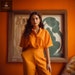Orange Co-ord Set for Women Stylish Co-ord Set Matching Two-piece Set ...