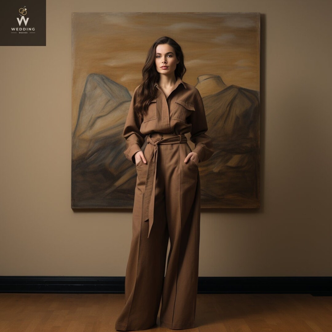 Brown Co-ord Set for Women Stylish Co-ord Set Matching Two-piece Set ...