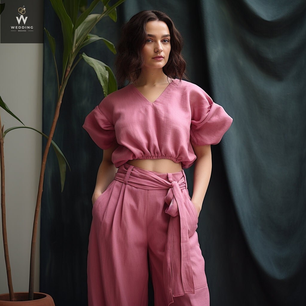 Pink Co-ord Set for Women Stylish Co-ord Set Matching Two-piece Set ...