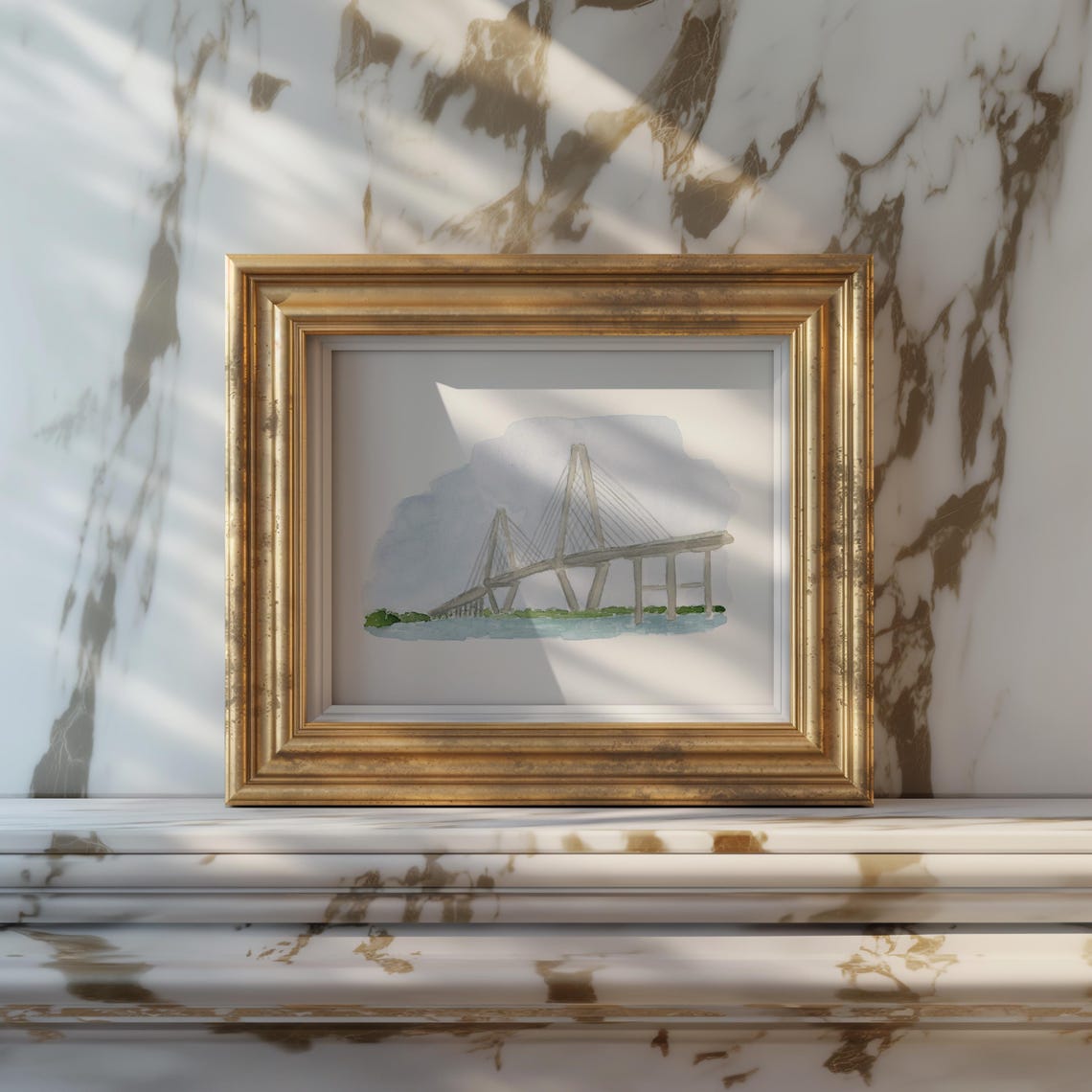 Ravenel Bridge Art Print - Etsy
