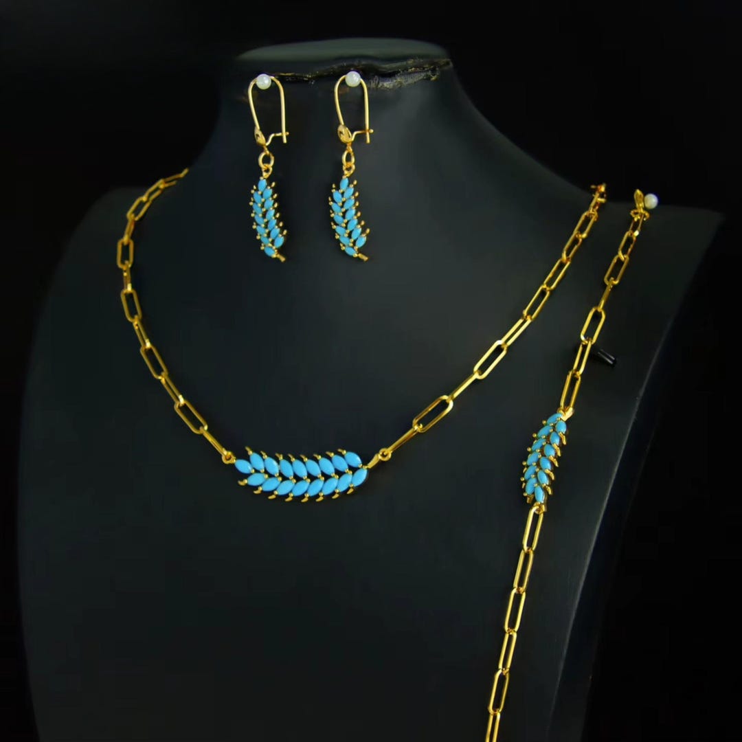 Luxury Dubai Gold Color Set ,jewelry Set,21k Gold Plated Set, High ...