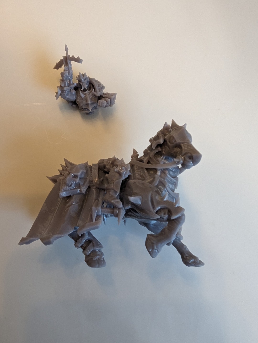 2 Piece Rider and Skull Armoured Horse Miniature - Etsy