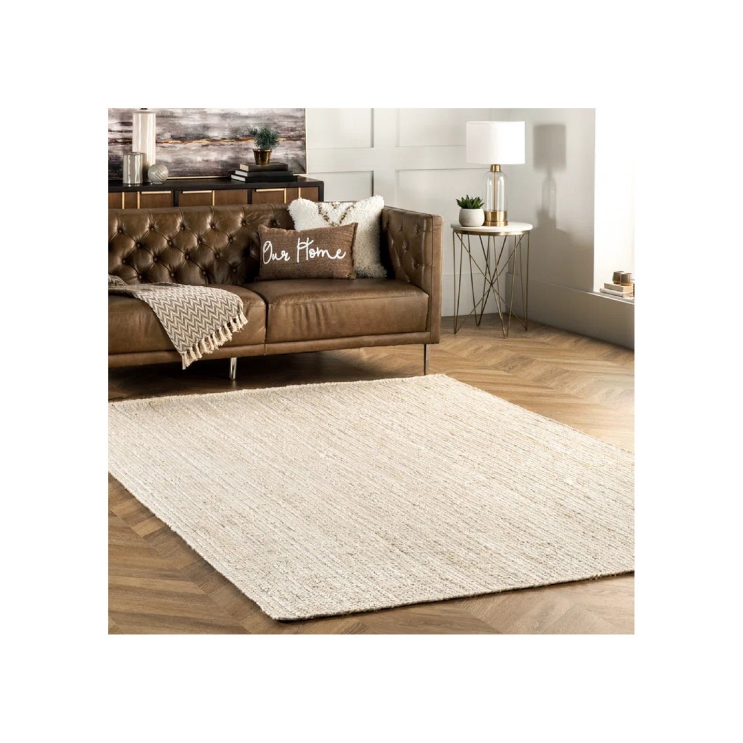 Indian White Scandinavian Rug. Pattern Hemp Jute Rug. Custom - Etsy