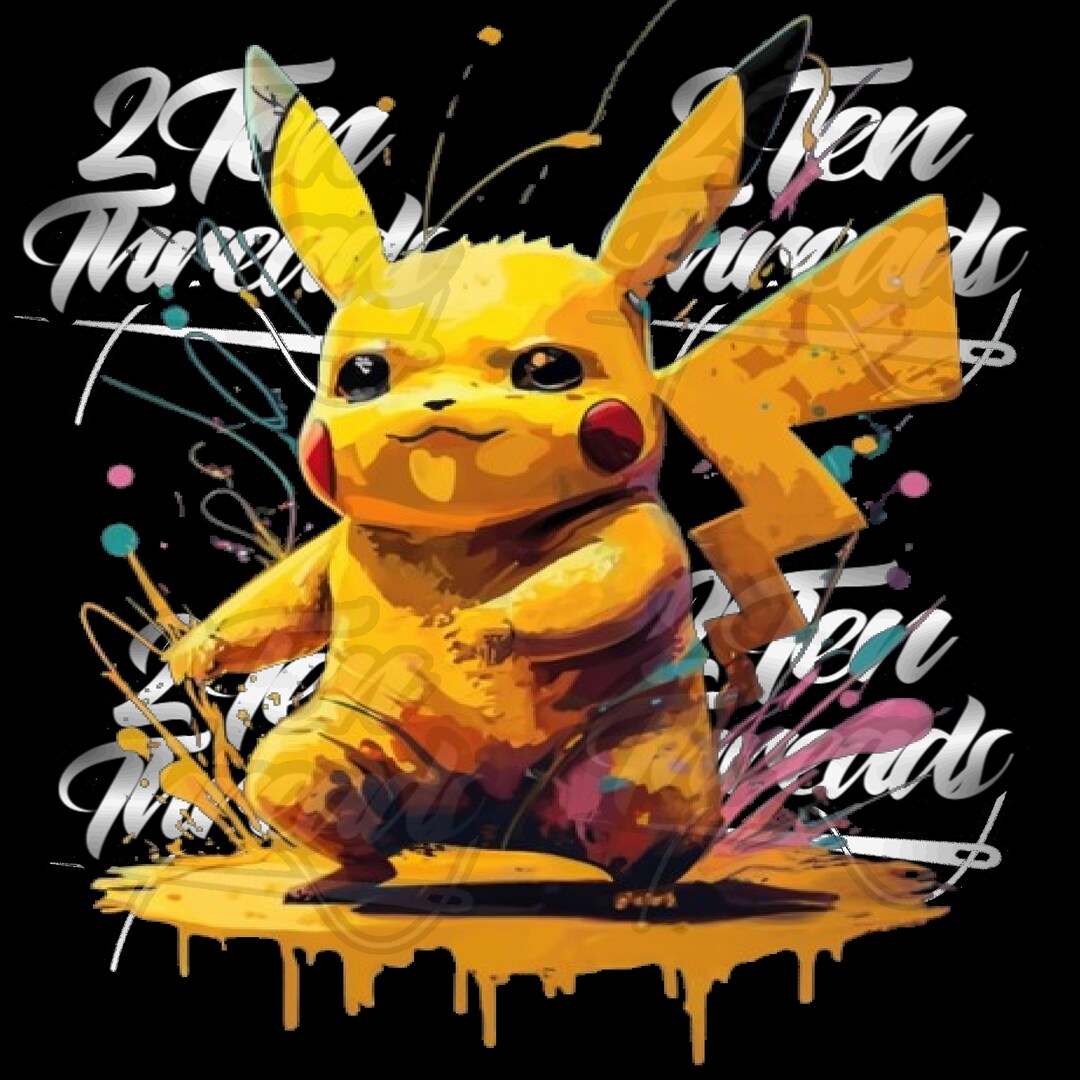 Pokémon Pikachu Design DTF to Print PNG - Etsy