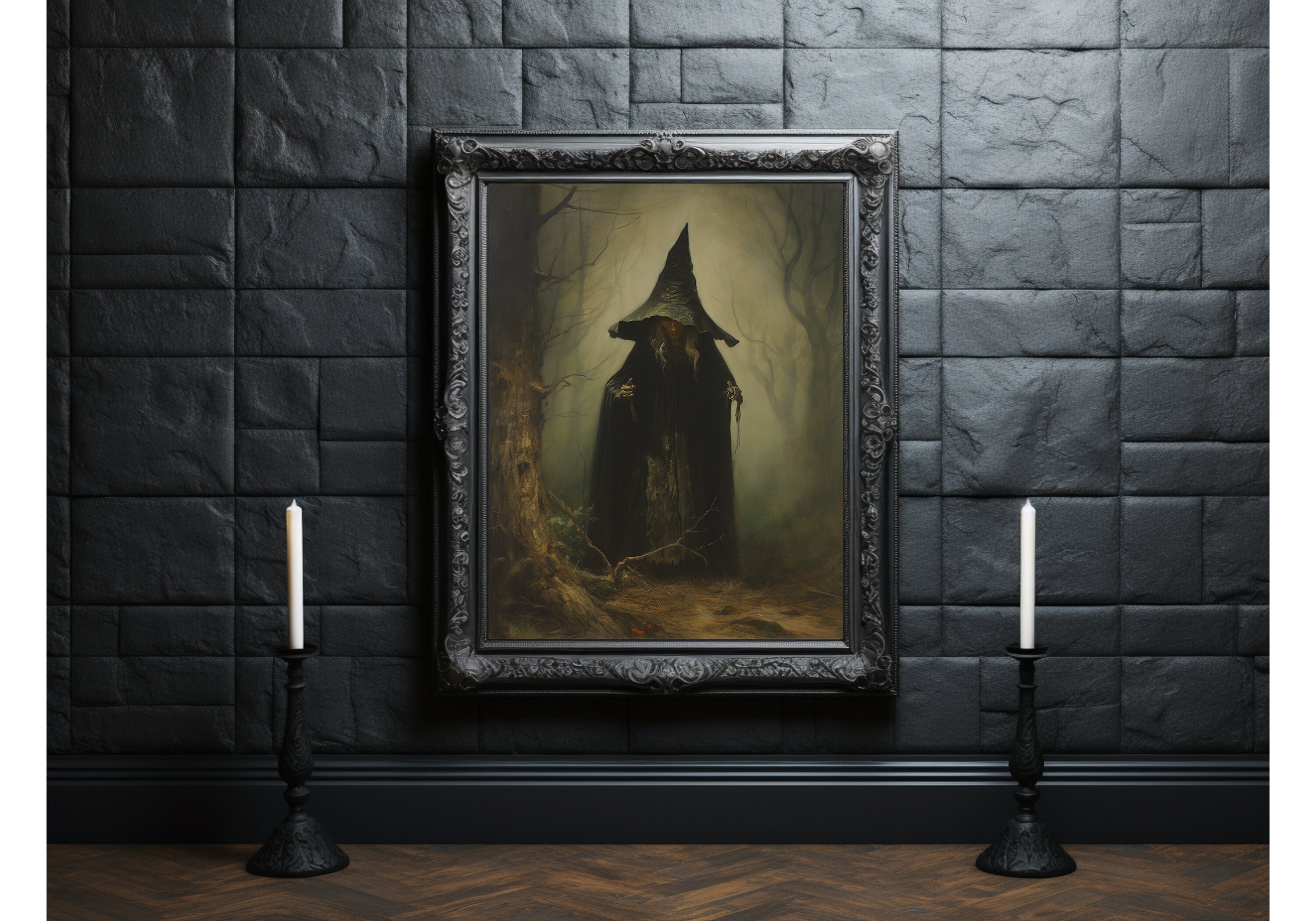 Vintage Witch Print | Spooky Poster | Halloween Poster | Witch Poster ...