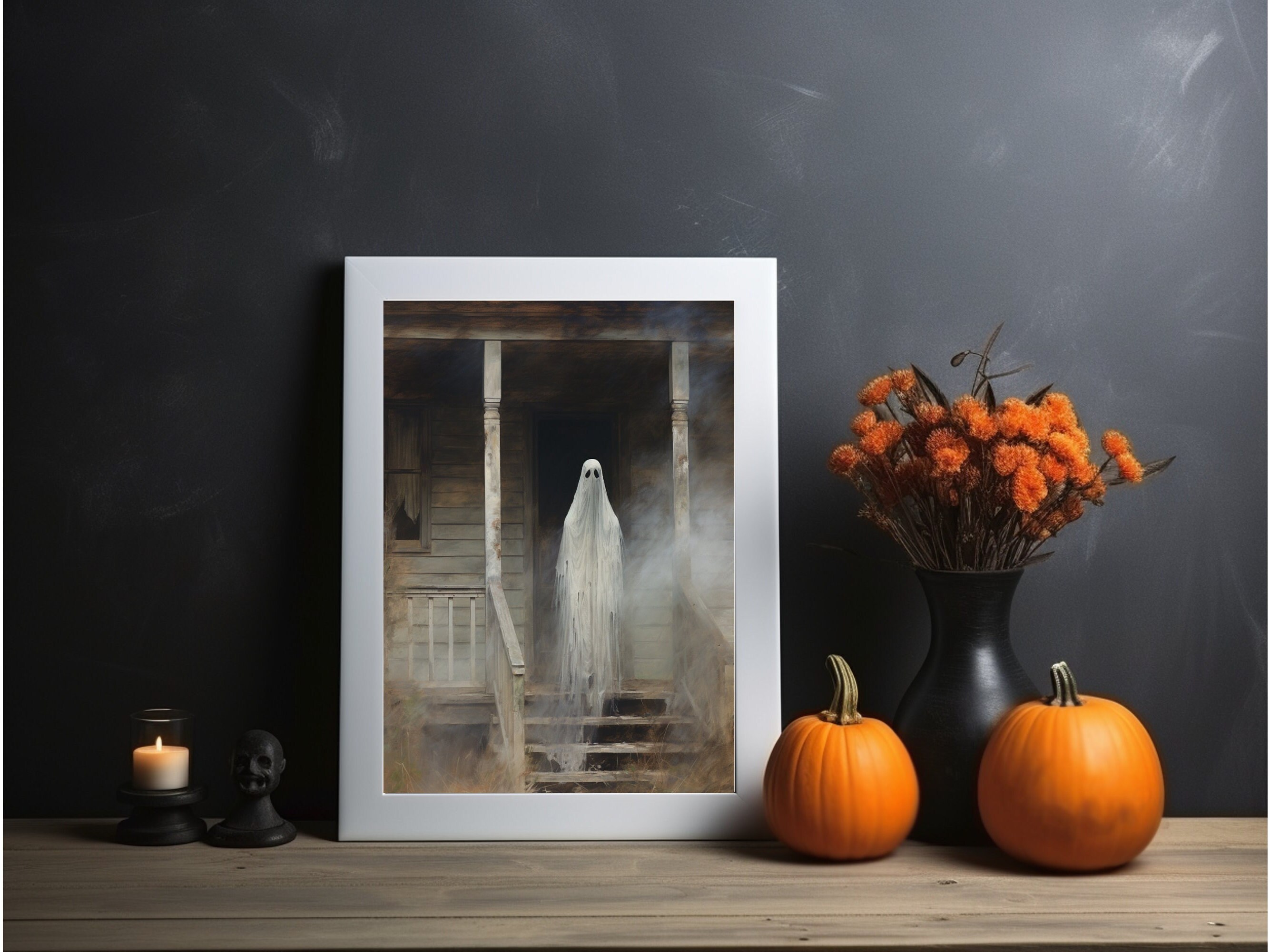 Vintage Ghost Print | Spooky Poster | Halloween Poster | Ghost Print ...